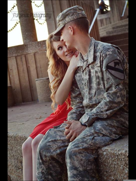 Cute Military Couple Photography