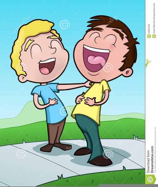Boy Laughing Clipart