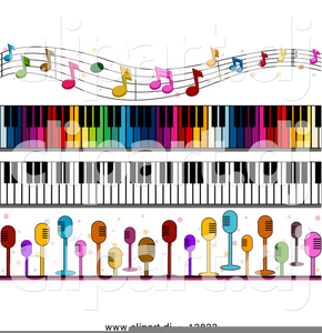 Colorful Music Clipart Border