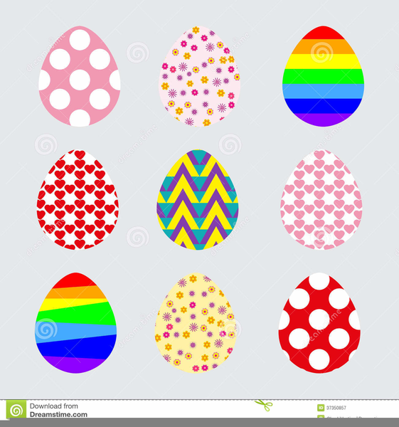 Pastel Easter Egg Clip Art