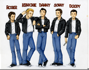 Greaser Party Clip Art
