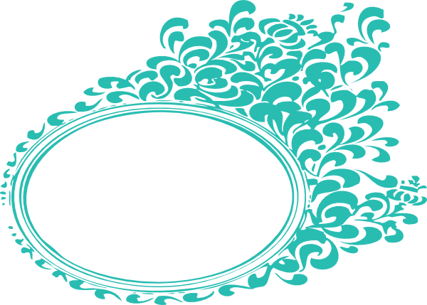 Frame Aqua Filagree Clip Art at Clker.com - vector clip art online ...