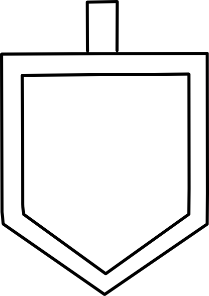 White Dreidel Shape Clip Art At Clker Vector Clip Art Online 