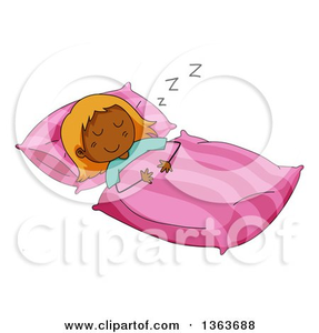 Cartoon Pink Sleeping Bags Clip Art