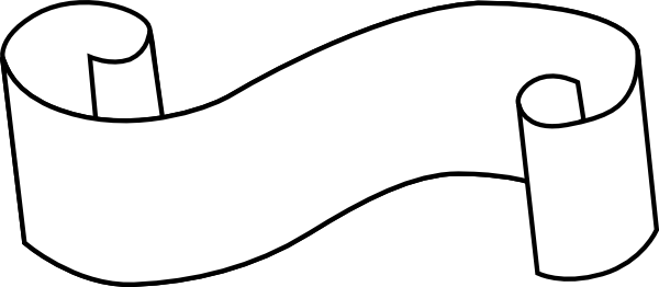 Scroll, Horizontal, White Clip Art at Clker.com - vector clip art ... Scroll, Horizontal, White Clip Art at Clker.com - vector clip art ...