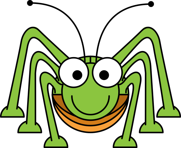Cartoon Grasshopper Clip Art at Clker.com - vector clip art online ... Cartoon Grasshopper Clip Art at Clker.com - vector clip art online ...