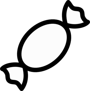Candies Clipart Black And White