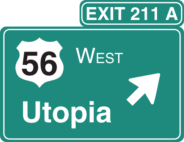 Utopia Exit Sign Clip Art at Clker.com - vector clip art online ...