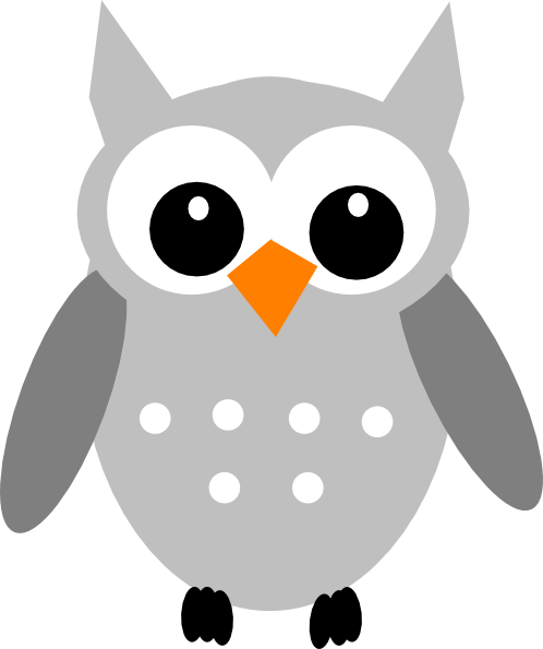 Grey Owl Clip Art at Clker.com - vector clip art online, royalty free ...