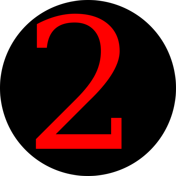 Colorful Number 2 Clip Art Colorful Number 2 Clip Art
