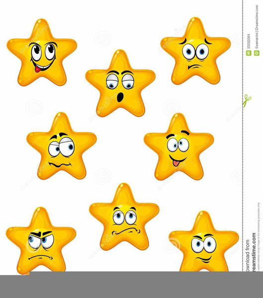 Smiley Stars Clipart | Free Images at Clker.com - vector clip art ...