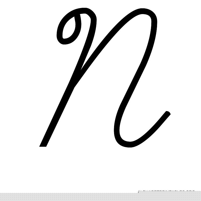Uppercase Cursive N Free Images At Clker Vector Clip Art Online 