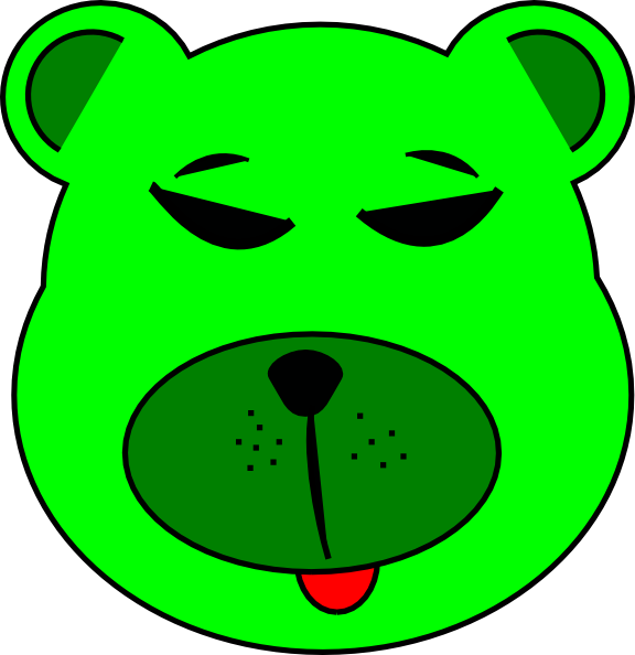 Green Bear Clip Art at Clker.com - vector clip art online, royalty free ...
