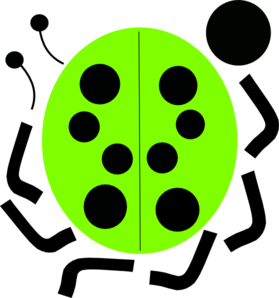Green Ladybug Clip Art at Clker.com - vector clip art online, royalty ...