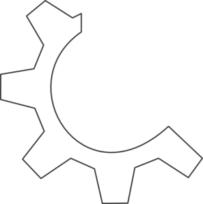 White Gear Vector Png