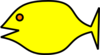 Fish-yellow Clip Art at Clker.com - vector clip art online, royalty ...