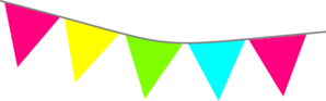 Bright Pennant Banner Clip Art at Clker.com - vector clip art online ...
