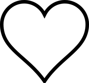 B&w Heart Clip Art at Clker.com - vector clip art online, royalty free ...