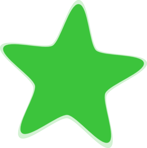 Green Star Clip Art at Clker.com - vector clip art online, royalty free ...