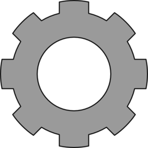 Gray Cog, Clip Art at Clker.com - vector clip art online, royalty free ...