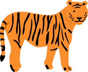 Tiger Edit Clip Art at Clker.com - vector clip art online, royalty free ...