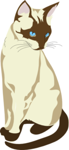 Brown And Cream Colored Cat Clip Art at Clker.com - vector clip art ...