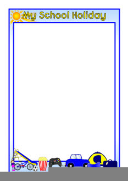 School Holidays Borders | Free Images at Clker.com - vector clip art ...