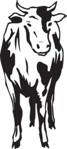 Cow Front View Clip Art at Clker.com - vector clip art online, royalty ...