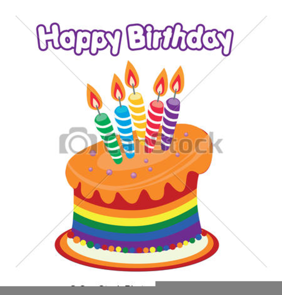 Colored Birthday Cake Clipart | Free Images at Clker.com - vector clip ...