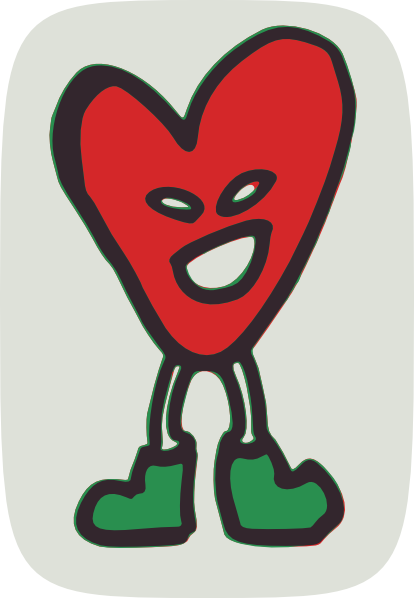 Red Heart Monster Clip Art at Clker.com - vector clip art online ...