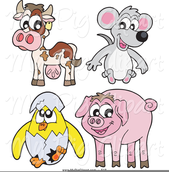 Cute Farm Animals Clipart | Free Images at Clker.com - vector clip art ...