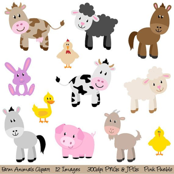 Farm Animal Clipart | Free Images at Clker.com - vector clip art online ...