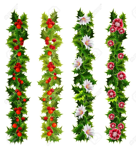 Free Christmas Clipart Holly | Free Images at Clker.com - vector clip ...