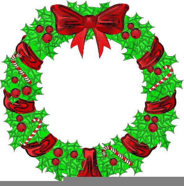 Christmas Wreath Clipart Free | Free Images at Clker.com - vector clip ...