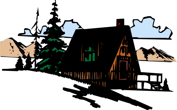Wooden Cabin In The Mountains Clip Art at Clker.com - vector clip art ...