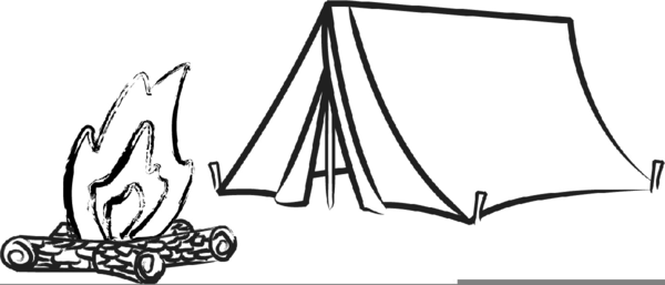 Free Camping Clipart Black White | Free Images at Clker.com - vector ...
