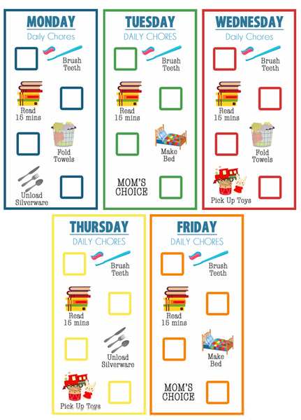 Chore Chart Clipart