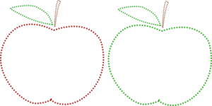 Green And Red Apples Clip Art at Clker.com - vector clip art online ...