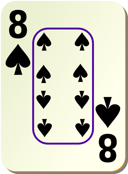 Bordered Eight Of Spades Clip Art at Clker.com - vector clip art online ...