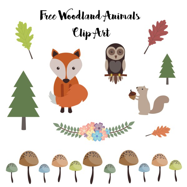 Woodland Creatures Free Clipart | Free Images at Clker.com - vector ...