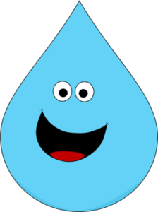 Smiling Raindrop | Free Images at Clker.com - vector clip art online ...