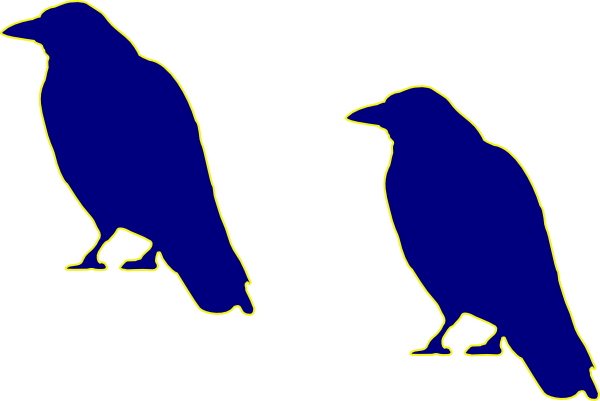 Blue Crow Clip Art at Clker.com - vector clip art online, royalty free ...