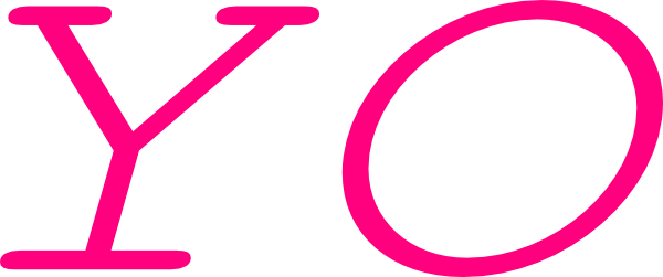 Pink Yo Text Clip Art at Clker.com - vector clip art online, royalty ...