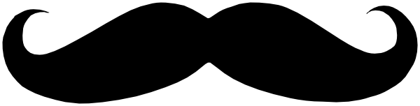 Mustache Silhoutte Clip Art at Clker.com - vector clip art online ...