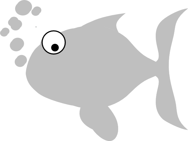 Grey Fish Clip Art at Clker.com - vector clip art online, royalty free ...