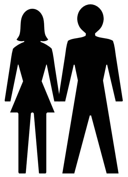 Man And Woman Heterosexual Icon Alternate Clip Art At Vector Clip Art Online