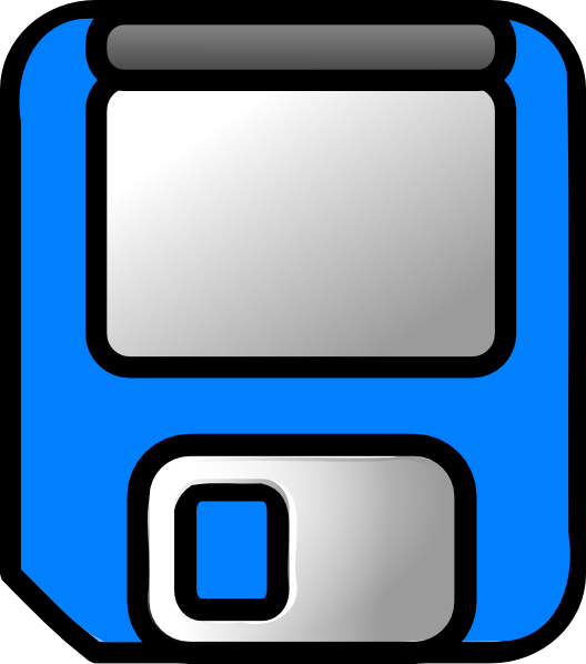 Blue Floppy Disk Clip Art at Clker.com - vector clip art online ...